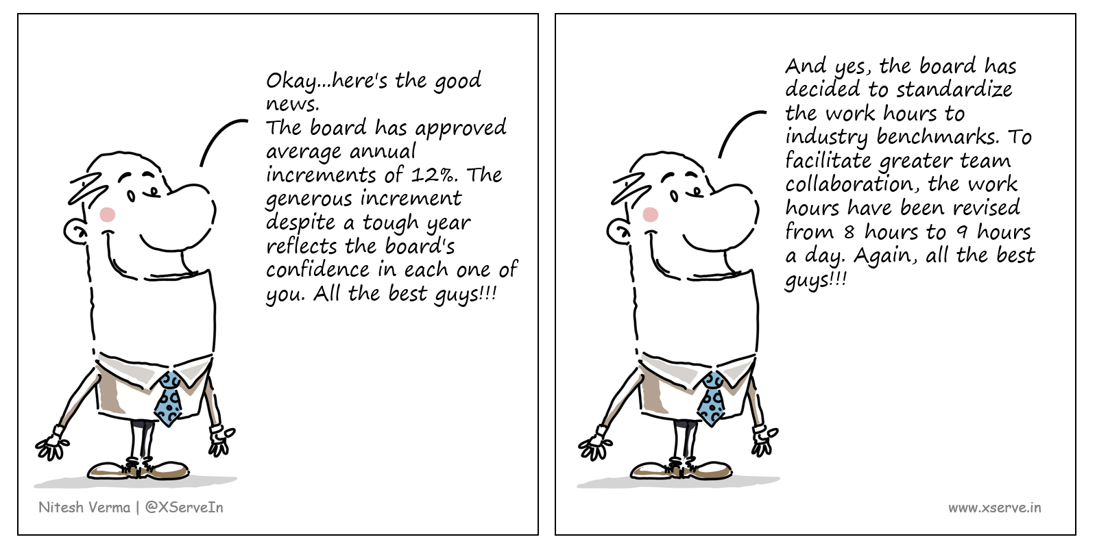 Business Comic Strip | Business Cartoon - XServe Consulting